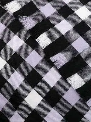 Woolrich Buffalo Gingham-print Scarf - Purple