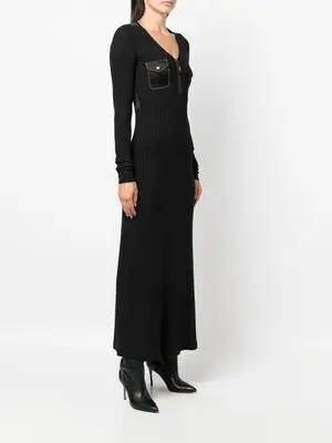 DIESEL® Pocket-detail Panelled Maxi Dress