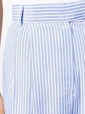 THE FRANKIE SHOP Bea Pinstripe Straight-leg Trousers