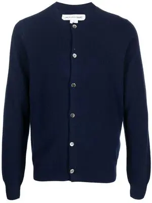 Comme Des Garçons Crew-neck Lambswool Cardigan