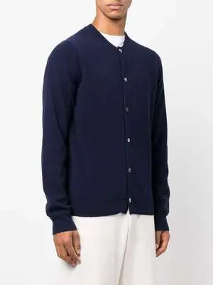 Comme Des Garçons Crew-neck Lambswool Cardigan