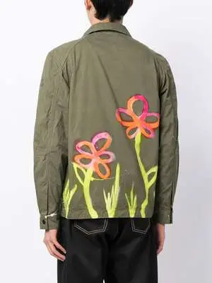 STAIN SHADE Floral Button-down Jacket