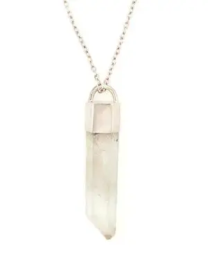 PARTS OF FOUR Talisman Quartz Pendant Necklace - Silver