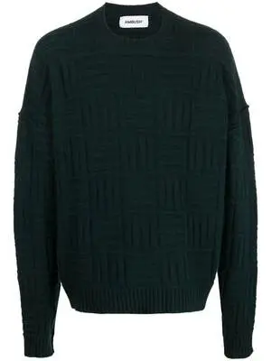 AMBUSH Monogram-pattern Crew Neck Jumper