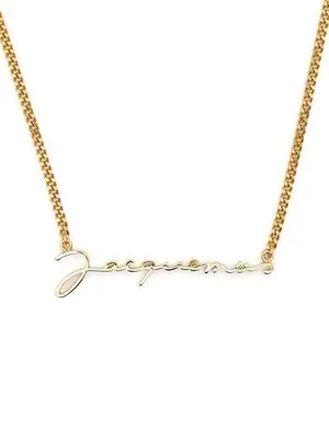 Jacquemus Logo Pendant Necklace - Gold