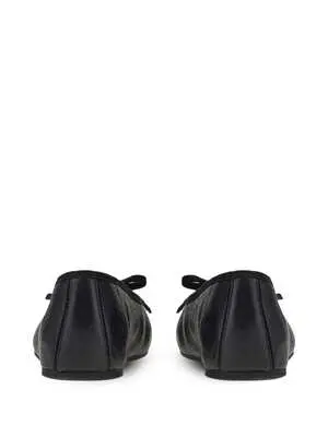 FERRAGAMO Flat Leather Ballerina Shoes