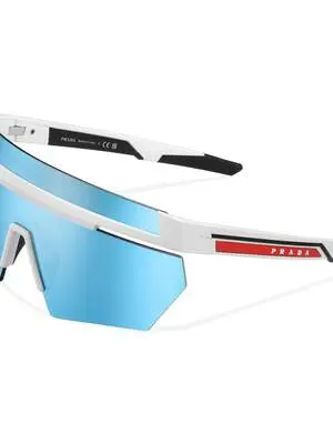 Prada Linea Rossa Impavid Oversized Sunglasses - White