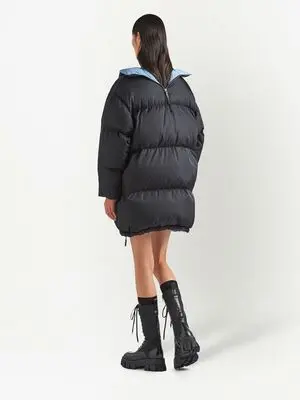 Prada Re-nylon Gabardine Hooded Down Coat