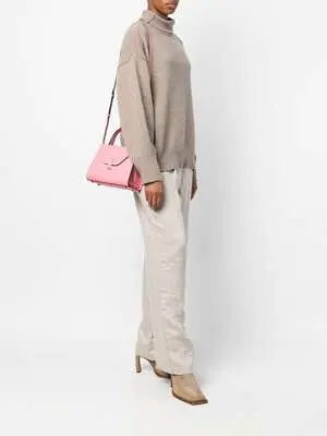 VALEXTRA Leather Tote Bag - Pink