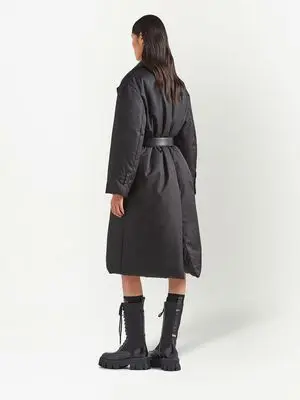 Prada Re-nylon Belted Padded Coat