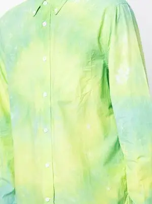STAIN SHADE Long-sleeve Tie-dye Shirt