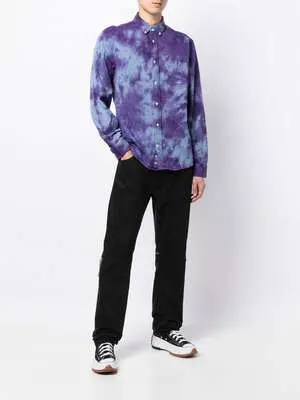 STAIN SHADE Long-sleeve Tie-dye Shirt