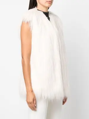 STYLAND Faux-fur Gilet - White