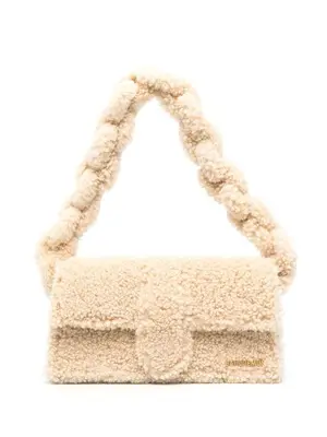 Jacquemus Le Bambidou Shearling Bag - Neutrals