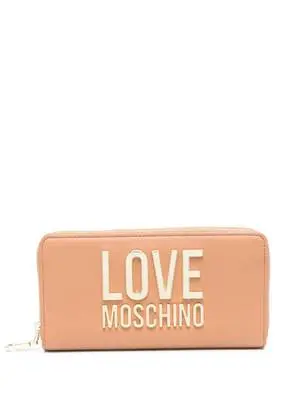 Moschino Logo-plaque Zipped Wallet