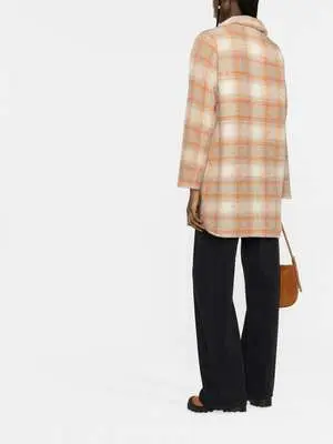 Woolrich Checked Single-breasted Coat