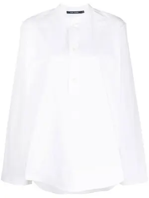Sofie D'hoore Band-collar Cotton Shirt