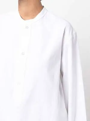 Sofie D'hoore Band-collar Cotton Shirt