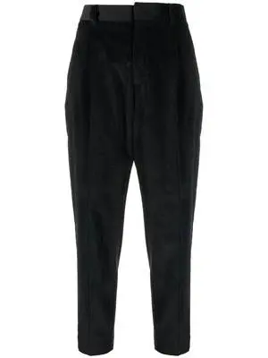 Woolrich Cropped Corduroy Trousers - Black
