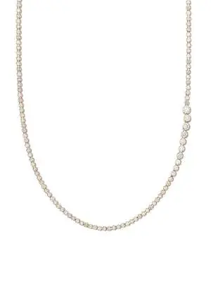 Sophie Bille Brahe 18kt Yellow Diamond Tennis Necklace - Gold