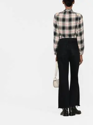 Woolrich Check-print Ruffle Shirt - Black