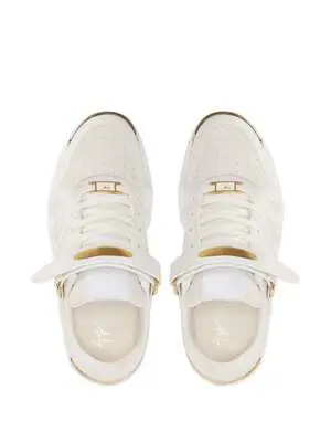 GIUSEPPE ZANOTTI Talon Touch-strap High-top Sneakers - White