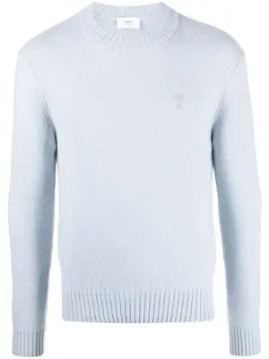AMI Paris De Coeur Cashmere Jumper - Blue