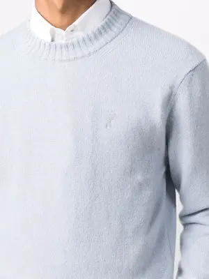 AMI Paris De Coeur Cashmere Jumper - Blue