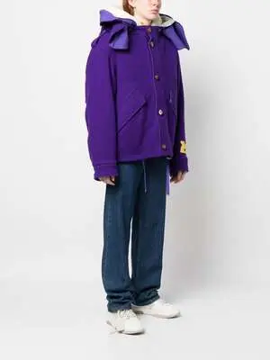 Off-White Hooded Reversible Jacket - Purple