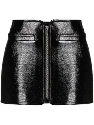 COURREGES Vinyl Mini Skirt - Black