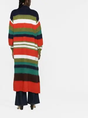 Dsquared2 Striped Knitted Maxi Dress
