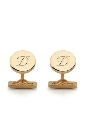 S.t. Dupont Engraved Cufflinks & Tie Clips