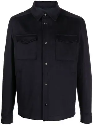 Herno Virgin Wool-cashmere Shirt Jacket
