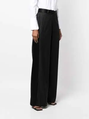 ALMAZ Wide-leg Wool Trousers