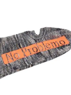 Aries Slogan-print Knitted Balaclava