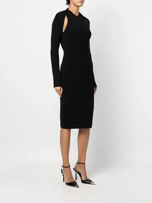 TOM FORD Cut-out Ribbed Midi Dress