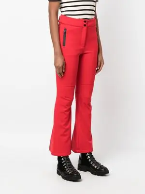 YVES SALOMON High-rise Trousers - Red