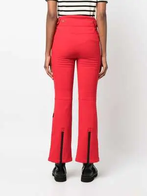 YVES SALOMON High-rise Trousers - Red