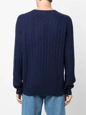 Polo Ralph Lauren Cable Knit Cashmere Sweater - Blue