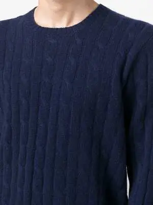 Polo Ralph Lauren Cable Knit Cashmere Sweater - Blue