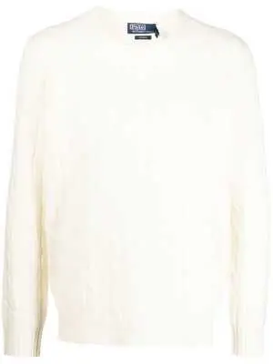 Polo Ralph Lauren Cashmere Cable-knit Jumper - Neutrals