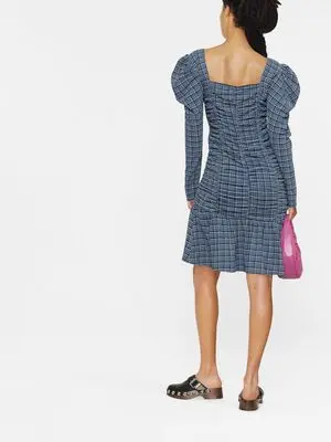 GANNI Seersucker Mini Dress