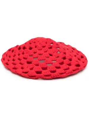 GANNI Open-knit Beret