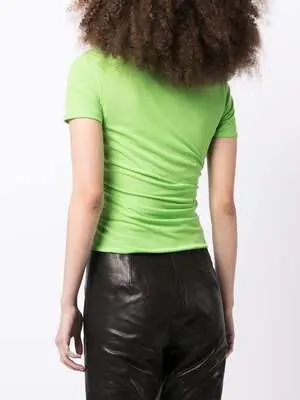 Helmut Lang Ruched-detail T-shirt
