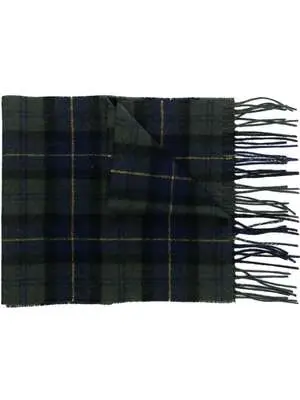 Barbour Tartan-check Scarf - Green