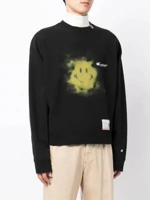 Mihara Yasuhiro Smiley Face Long-sleeve Sweater