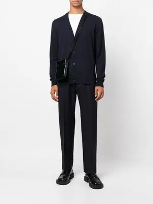 MAISON MARGIELA V-neck Cashmere Cardigan - Blue