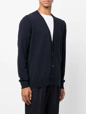 MAISON MARGIELA V-neck Cashmere Cardigan - Blue