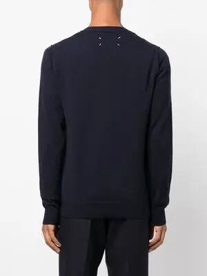 MAISON MARGIELA V-neck Cashmere Cardigan - Blue