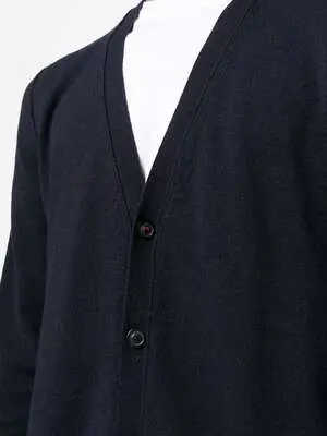 MAISON MARGIELA V-neck Cashmere Cardigan - Blue